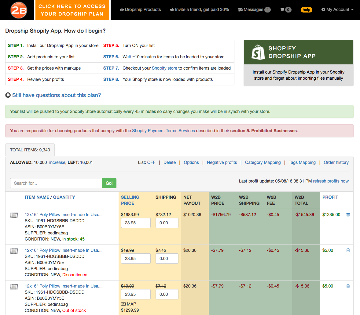 Shopify Dropshipping - Browse and find products to import to your ...